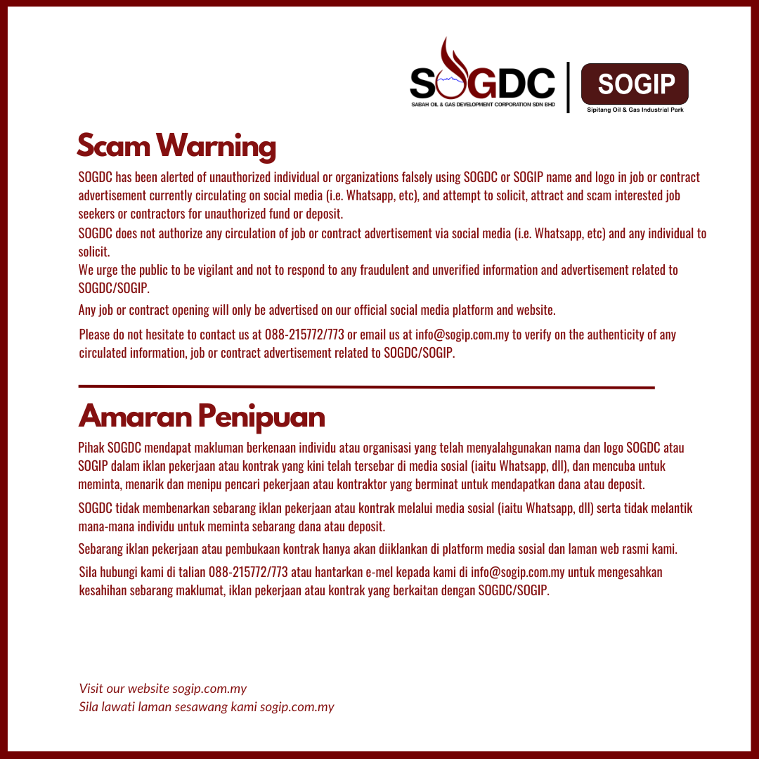 SABAH OIL & GAS DEVELOPMENT CORPORATION SDN BHD